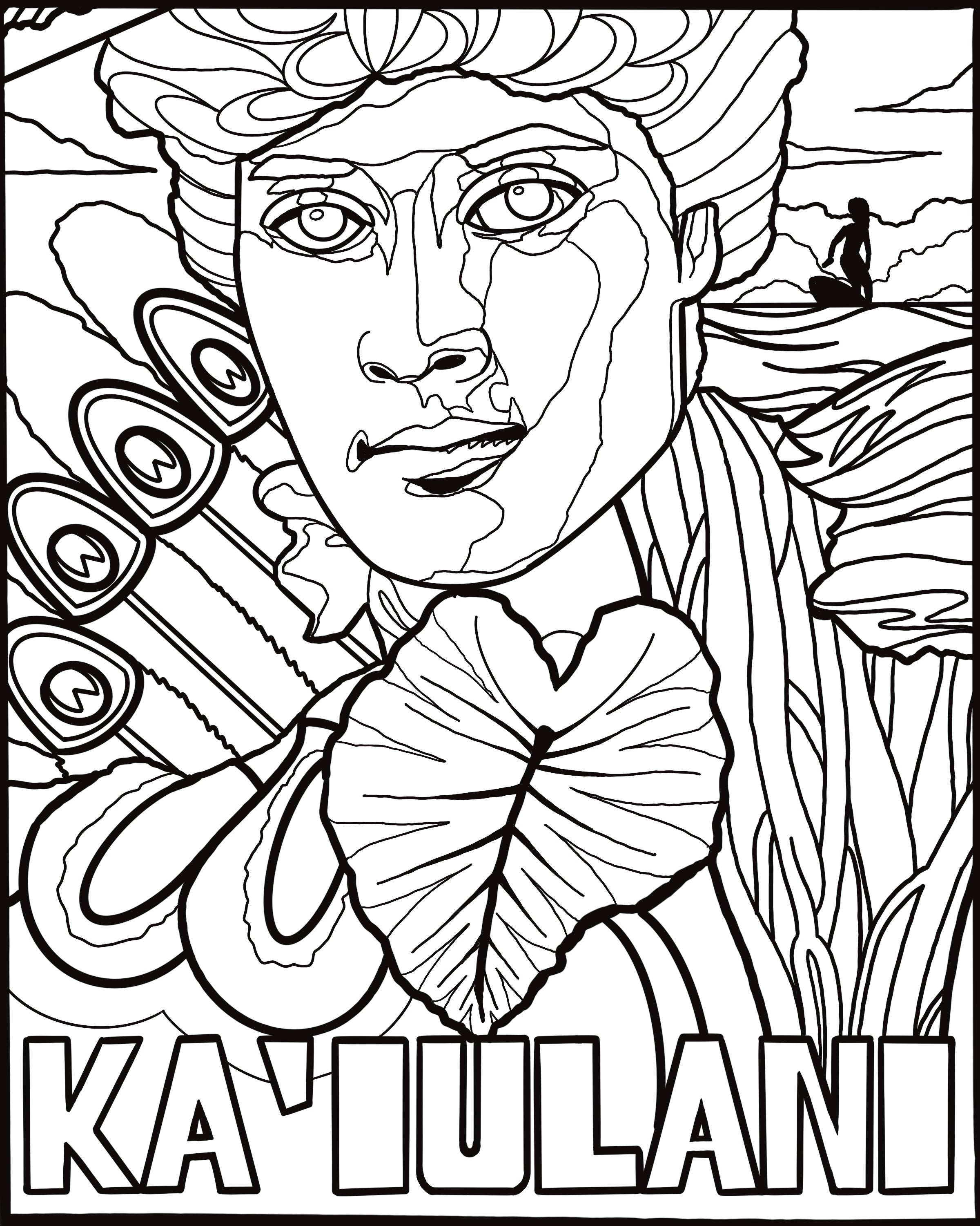 Humuhumunukunukuapuaa Coloring Page